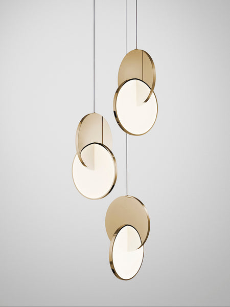 Eclipse Chandelier 3-Piece Gold – Lee Broom USA